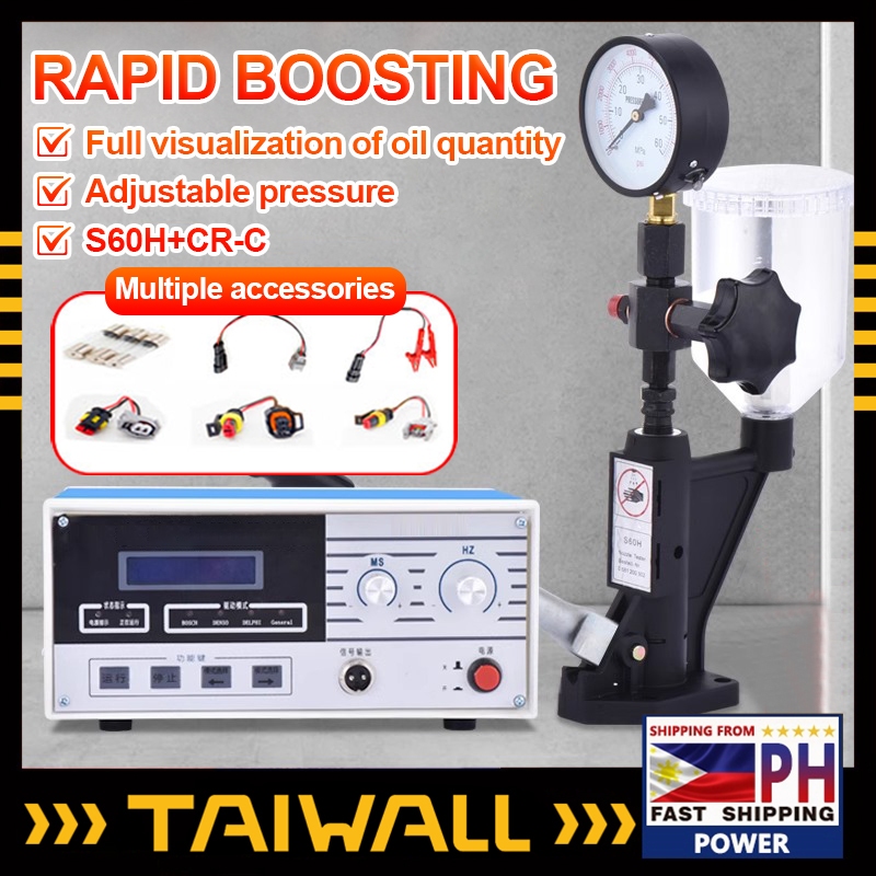 60Mpa Nozzle Pop-Pressure Fuel Injector Calibrator Dual Scale Gauge ...