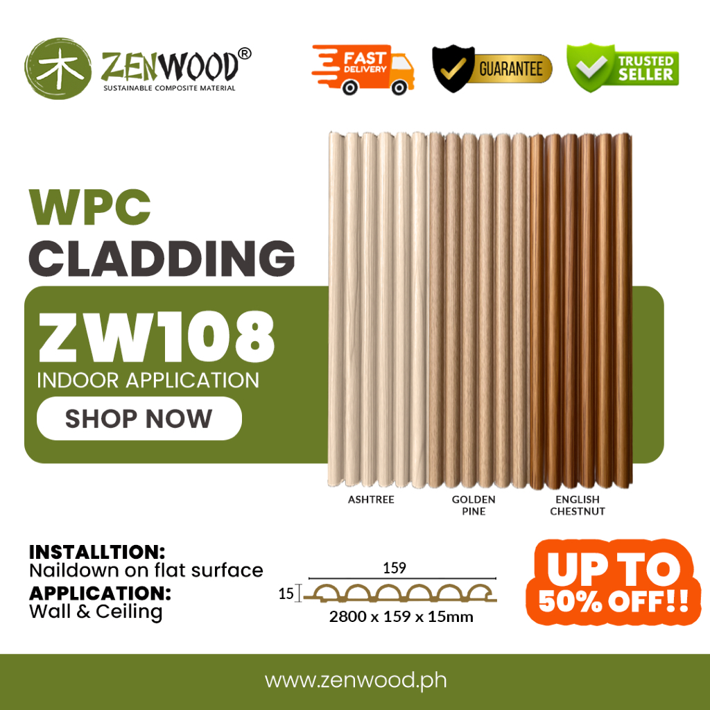 Zenwood WPC 6PCS BUNDLE SALE Premium Half Moon Round Design Interior ...