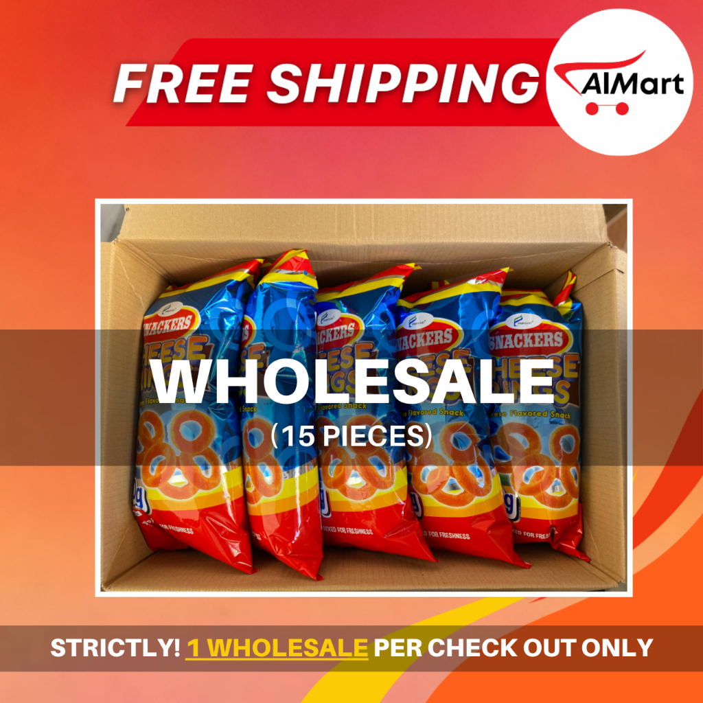 WHOLESALE! SNACKERS CHEESE RINGS 370GRAMS (15 PIECES PER BOX) | Shopee ...