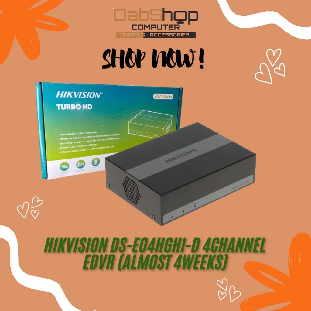 HIKVISION eDVR SERIES | HIKVISION DS-E04HGHI-D 4CHANNEL eDVR (ALMOST ...