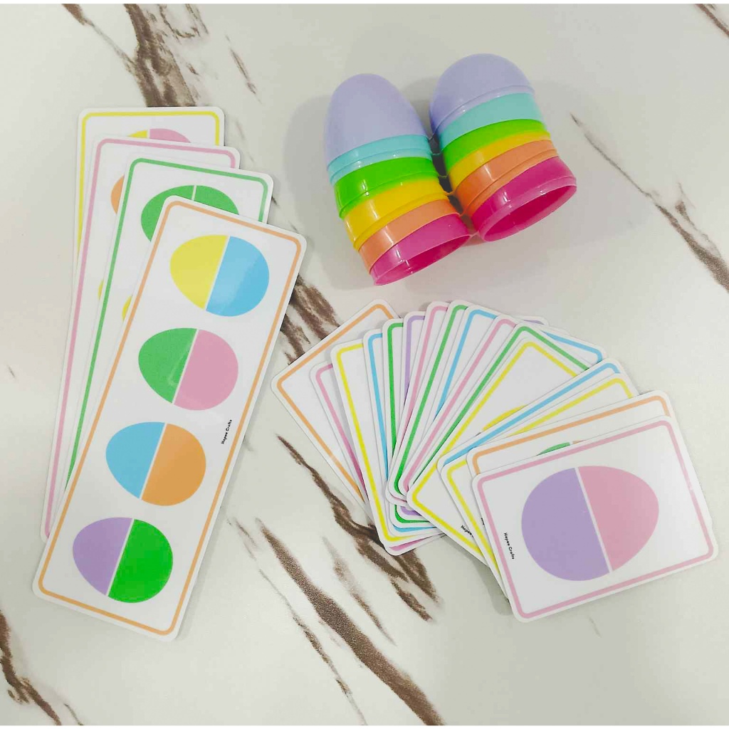 LEARNING KIT,Egg color matching-pastel | Shopee Philippines