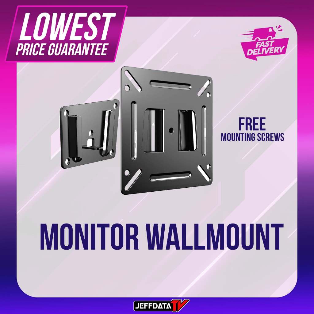 ACC WALL MOUNT FIXED FOR TV/ MONITOR 14 -24 INCHES | Shopee Philippines