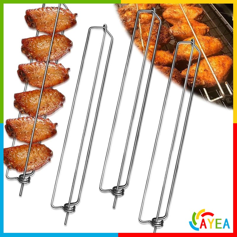 1PCS Wing Rails Grilling Chicken Wings Fork Outdoor BBQ Picnic Camping ...