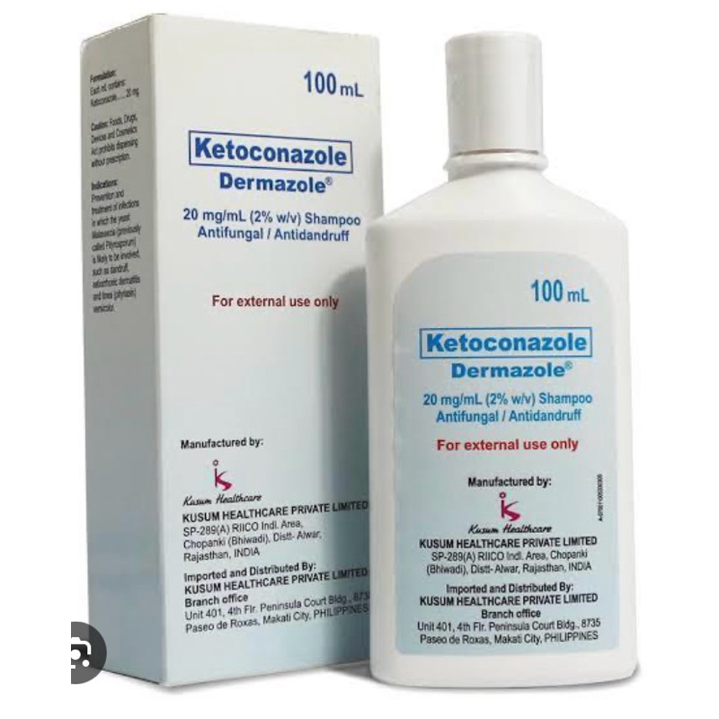 Ketoconazole Dermazole 100 ml- (Anti-Fungal,Anti-Dandruff) | Shopee ...