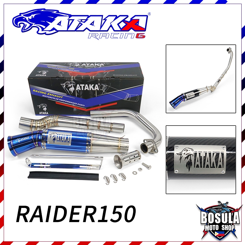 ATAKA 51MM/35MM HighMount Exhaust Pipe Type Pipe Full System RAIDER 150 ...