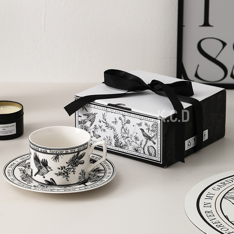 Woodland Tea Cup and Saucer Set With Free Gift Box & ribbon Fine ...
