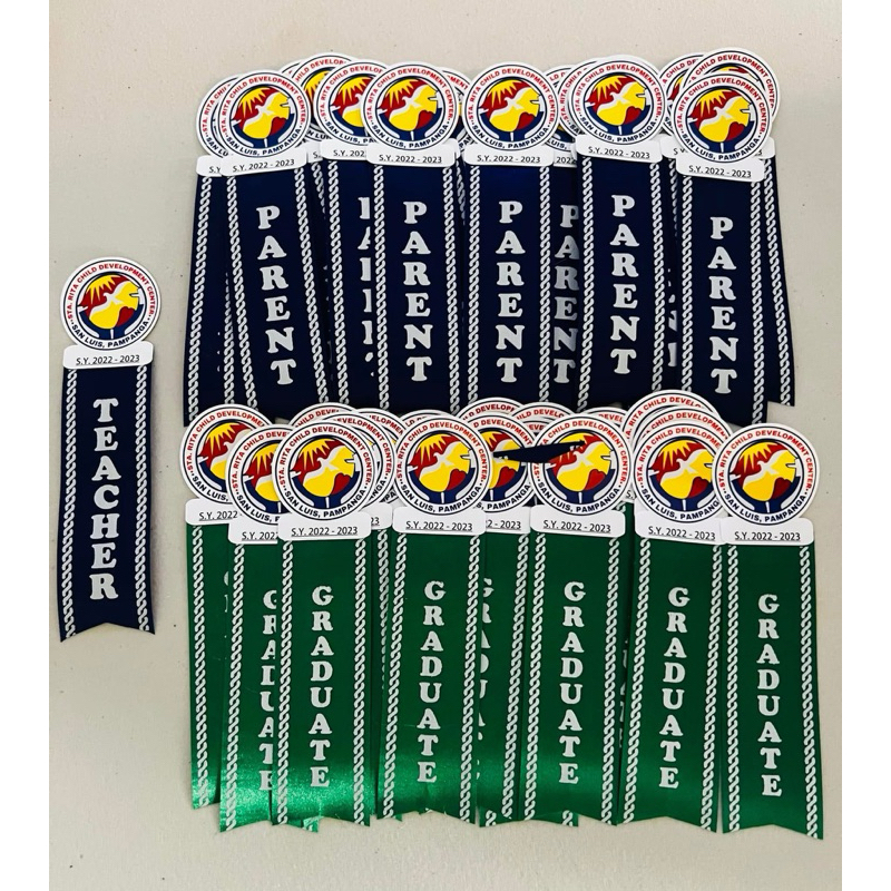 Graduation Ribbon Recognition Ribbon Award Ribbon with customized ...