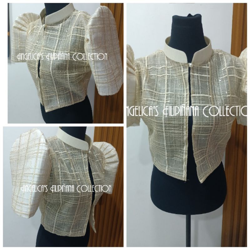 Modern filipiniana bolero Square Cut | Shopee Philippines