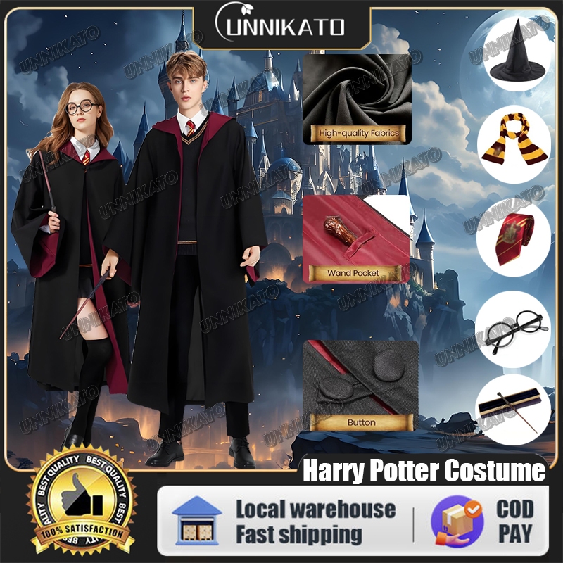 Harry Potter Magic Cloak School Uniform Cosplay Costume Anime Magic ...