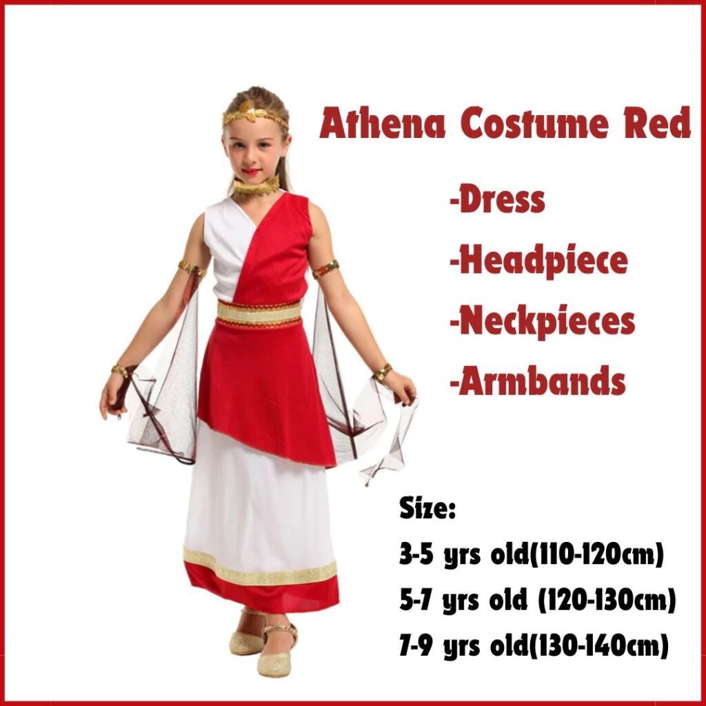 United Nations Athena Princess Costume for Girls Greek Goddess Themed ...