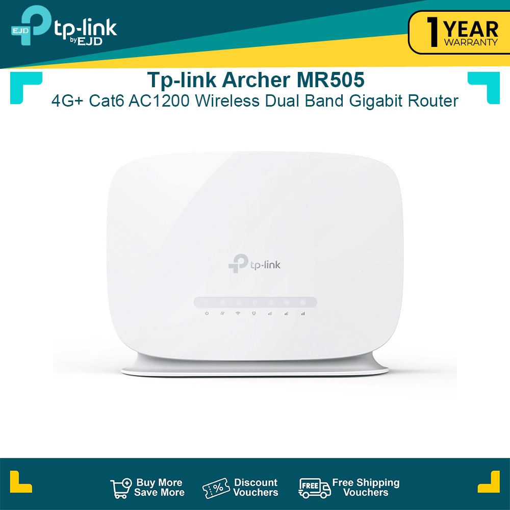 tp-link Archer MR505 4G+ Cat6 AC1200 Wireless Dual Band Gigabit Router ...