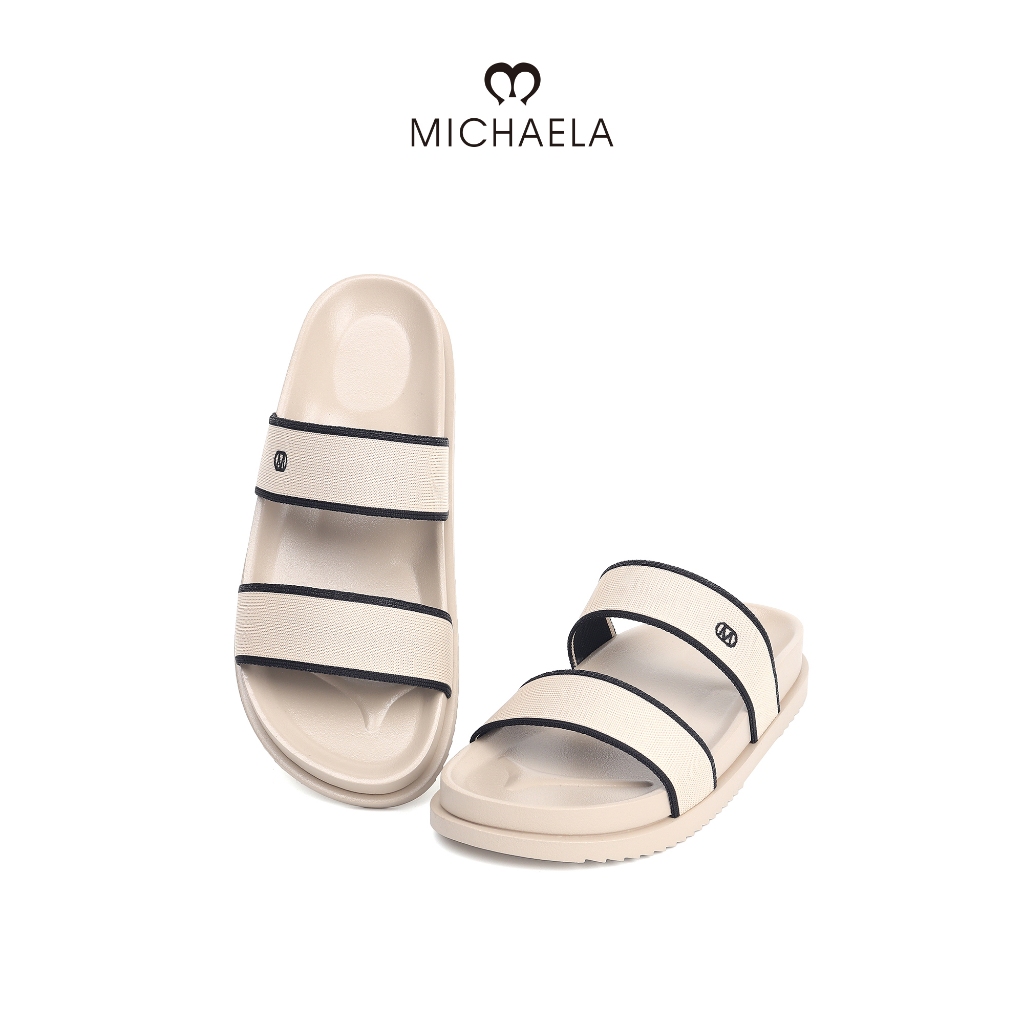 MICHAELA Breathable Knitted Flat Sandals Comfy Slip-On Flatform Slides ...