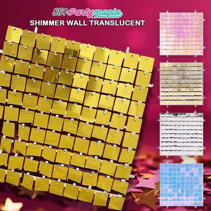Shimmer wall backdrop sequin wall decor 30x30cm Iridescent Party Sequin ...
