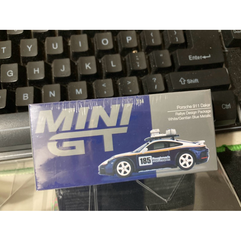 Mini GT #805 Porsche 912 Dakar Rallye Design Package white/Gentian Blue ...