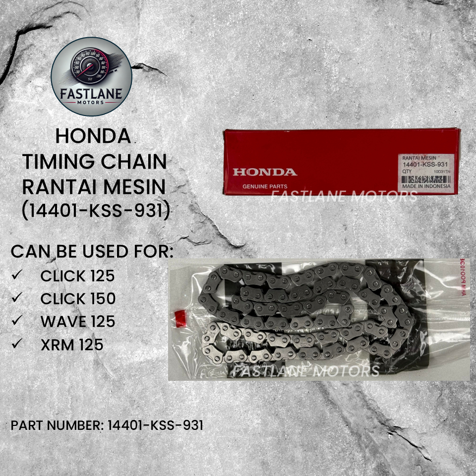 HONDA TIMING CHAIN / RANTAI MESIN (14401-KSS-931) FOR CLICK 125 / 150 ...