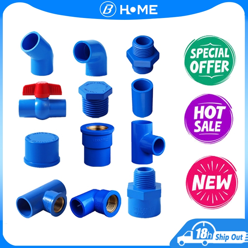 PVC Blue Fittings Pipe ( EIbow, Tee, Coupling, Cap,45deg, Plug, Male ...