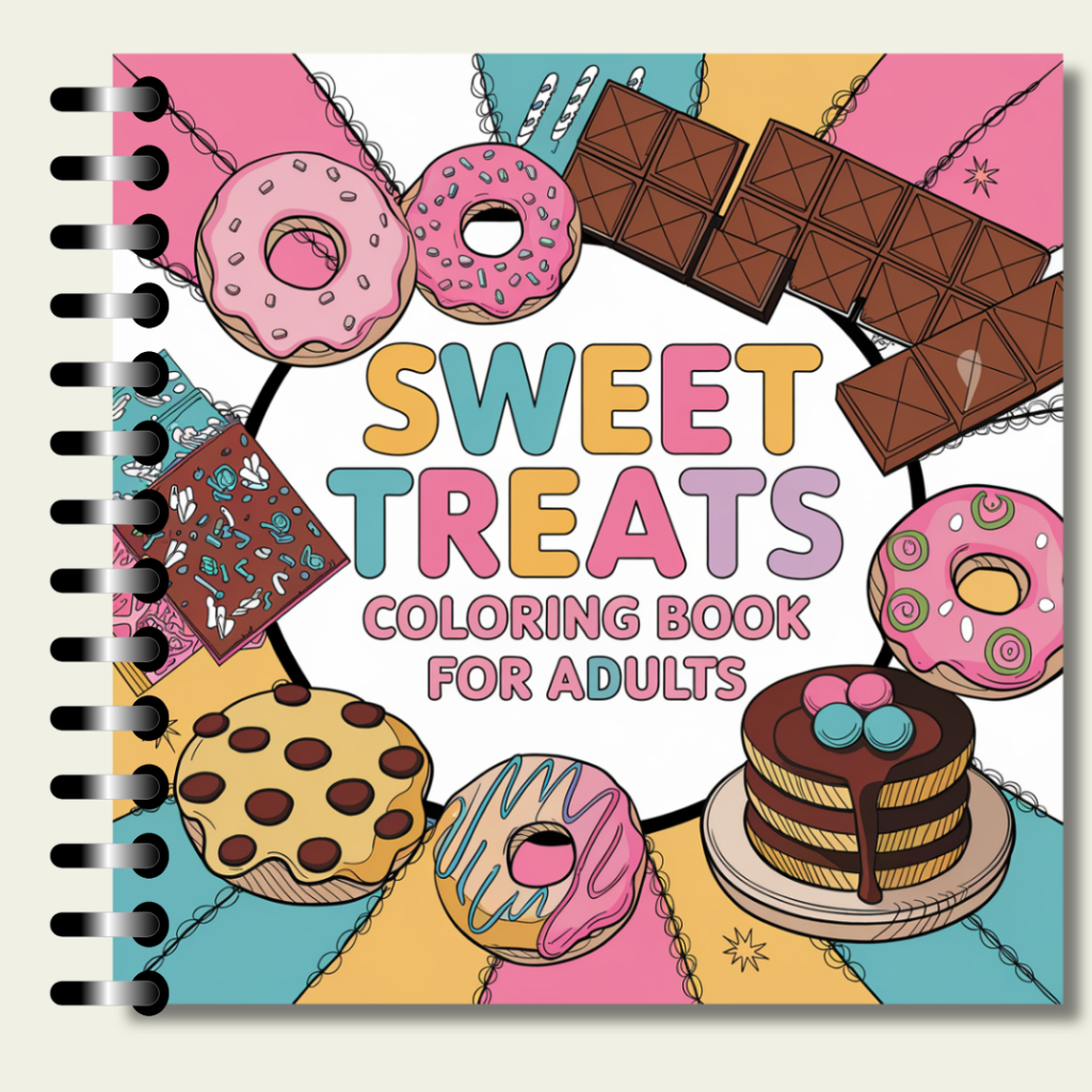 Sweet Treats Coloring Book Bold and Easy Kids Coloring Book Adult ...