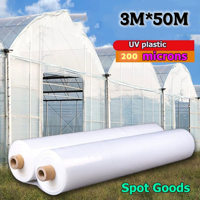 UV Plastic Sheet (8mil - 200 Microns) - 3meters x 50meters (pre-cut ...