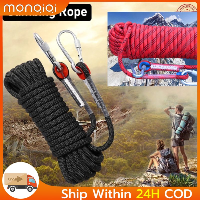Static Utility Rope Free 2 Carabiners For Outdoor Activities Hammock ...