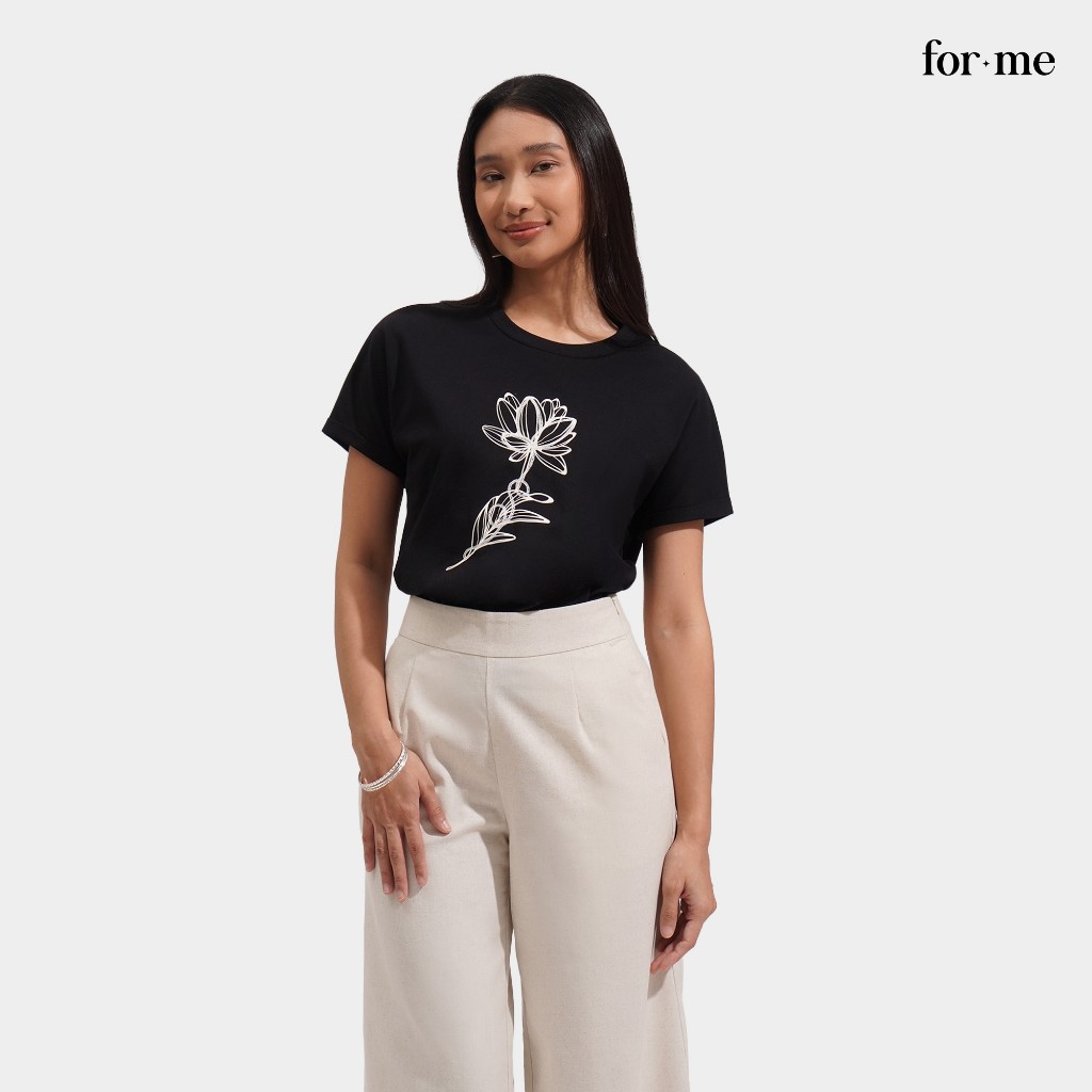 ForMe Regular Fit Graphic T-Shirt Collection For Women | Shopee Philippines