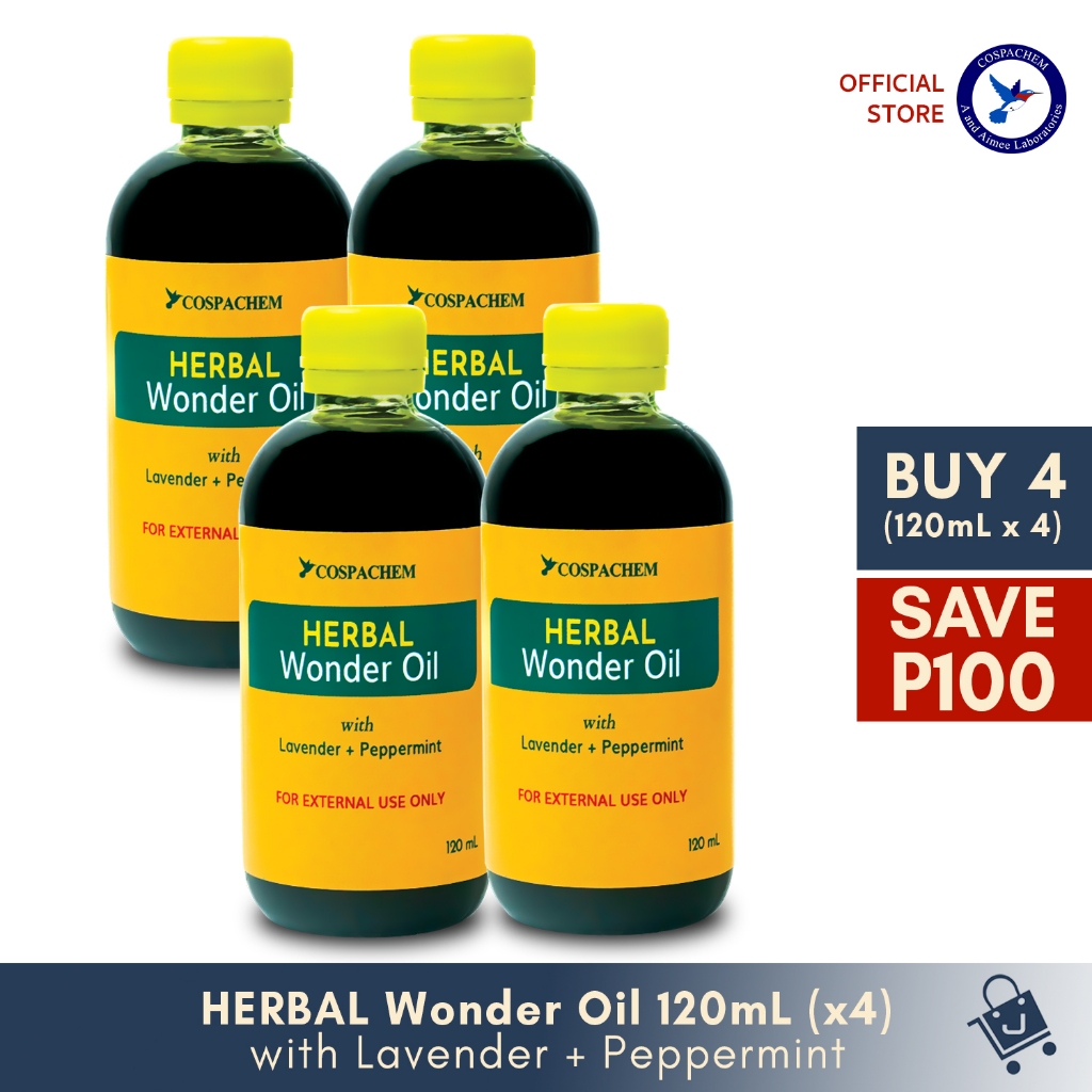 Cospachem Seven Herbs Medicated Wonder Oil 4pc Bundle | Shopee Philippines