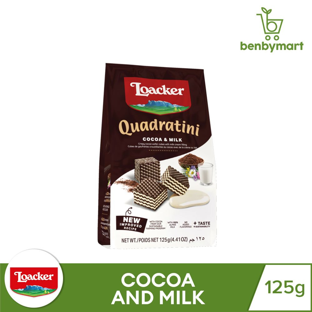 Loacker Quad Cocoa & Milk 125g | Shopee Philippines
