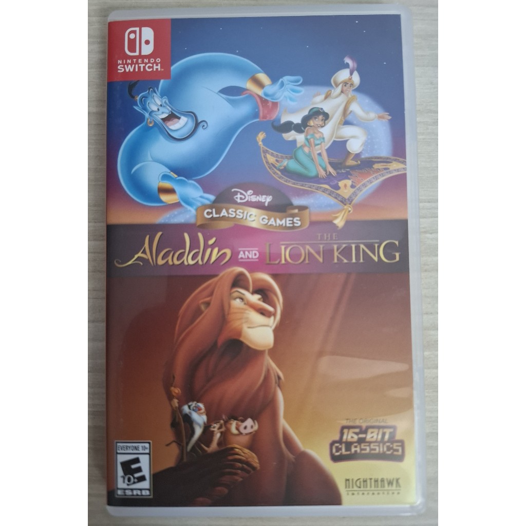 Nintendo Switch Disney Classic Games Aladdin and the Lion King (Used ...