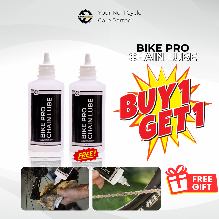 (BUY 1 GET 1) Gear Cycles Bike Pro Chain Lube 60ml Oil Gear Lubricant ...