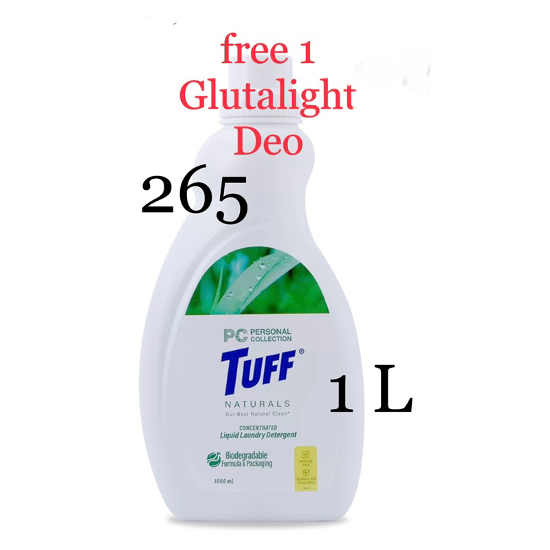 Tuff Liquid Detergent 1 L + free Glutalight deo | Shopee Philippines
