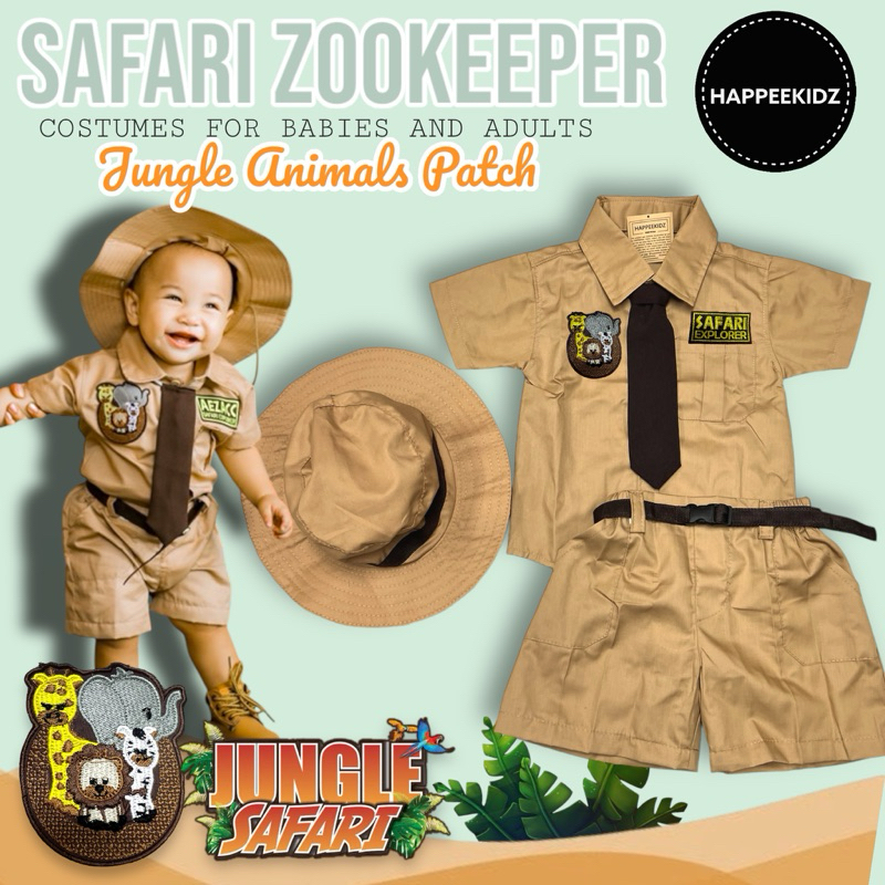 SAFARI JUNGLE ANIMALS / ZOOKEEPER COSTUME FOR KIDS | Shopee Philippines