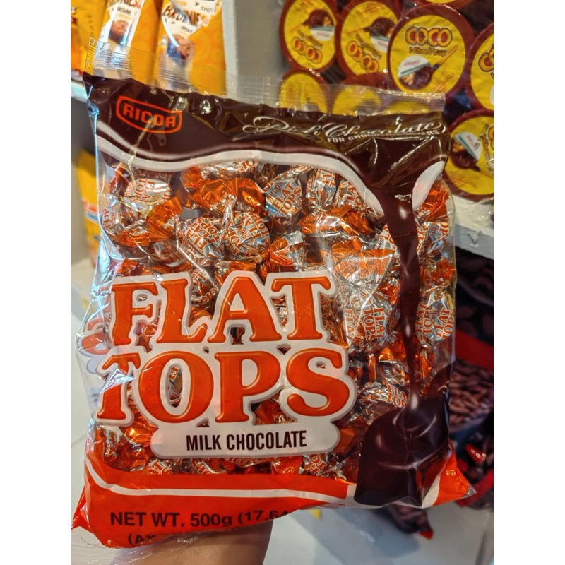 Ricoa Flat Tops Milk Chocolate 500g | Shopee Philippines