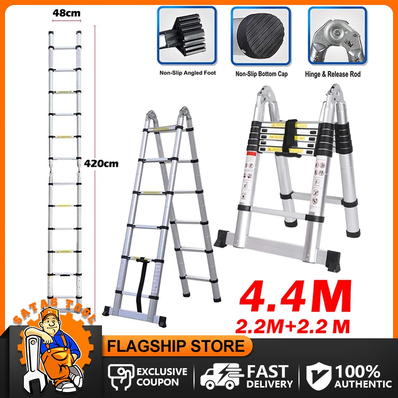Telescopic foldable Ladder folding aluminum ladder,multi-function ...
