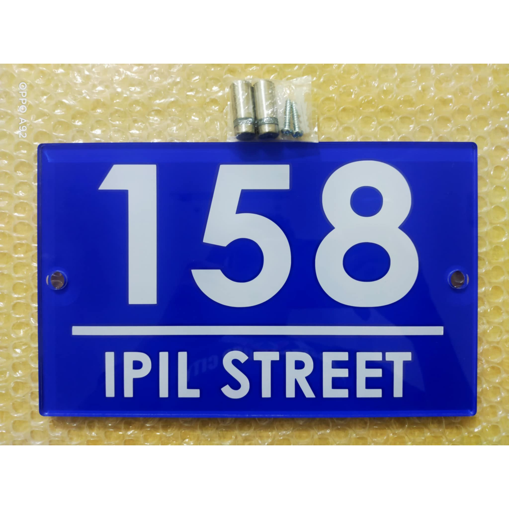Personalized House Address Plate Blk Lot Signage House Number Outdoor ...