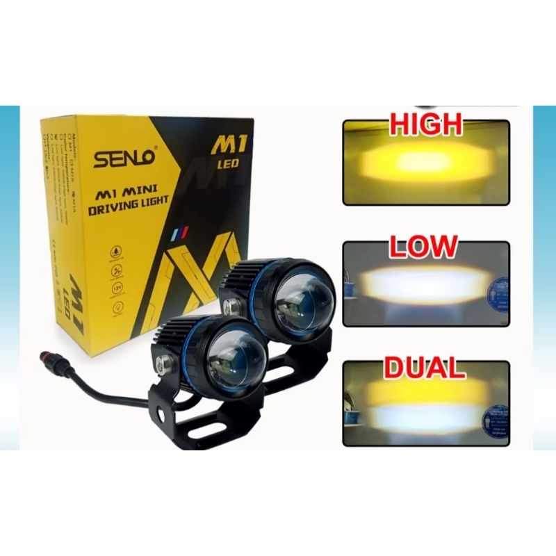 Original SENLO M1A PLUS V3 50watts PREMIUM MINI DRIVING LIGHT | Shopee ...