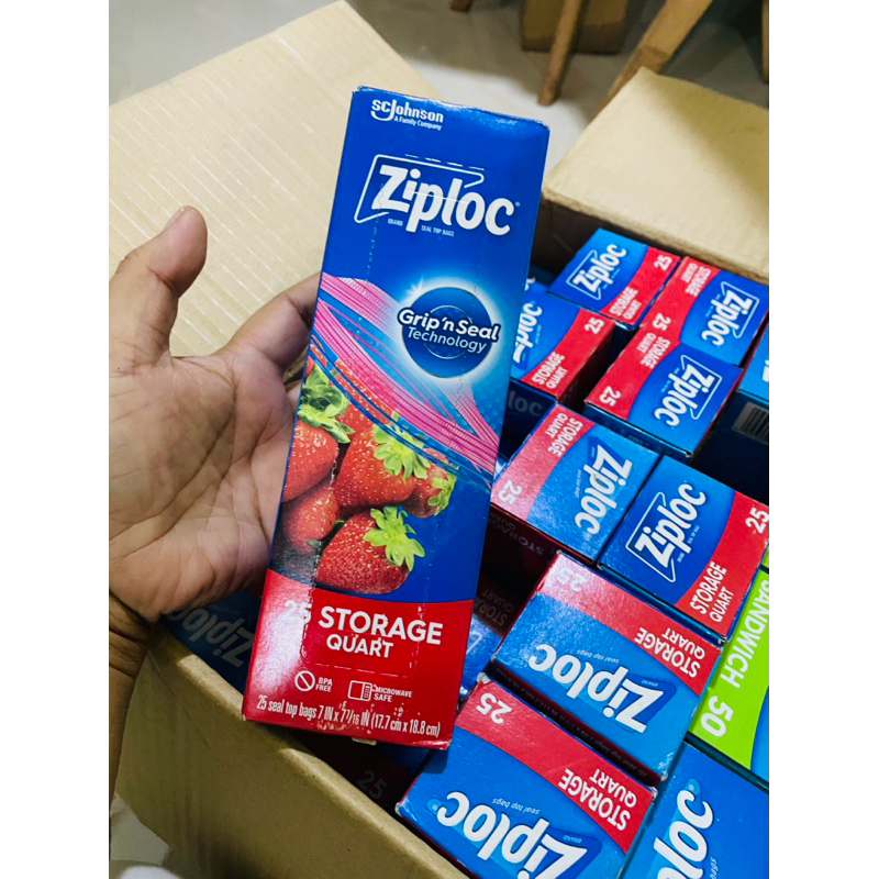 ziploc 25 seal top bags (17.7cm x 18.8cm) | Shopee Philippines
