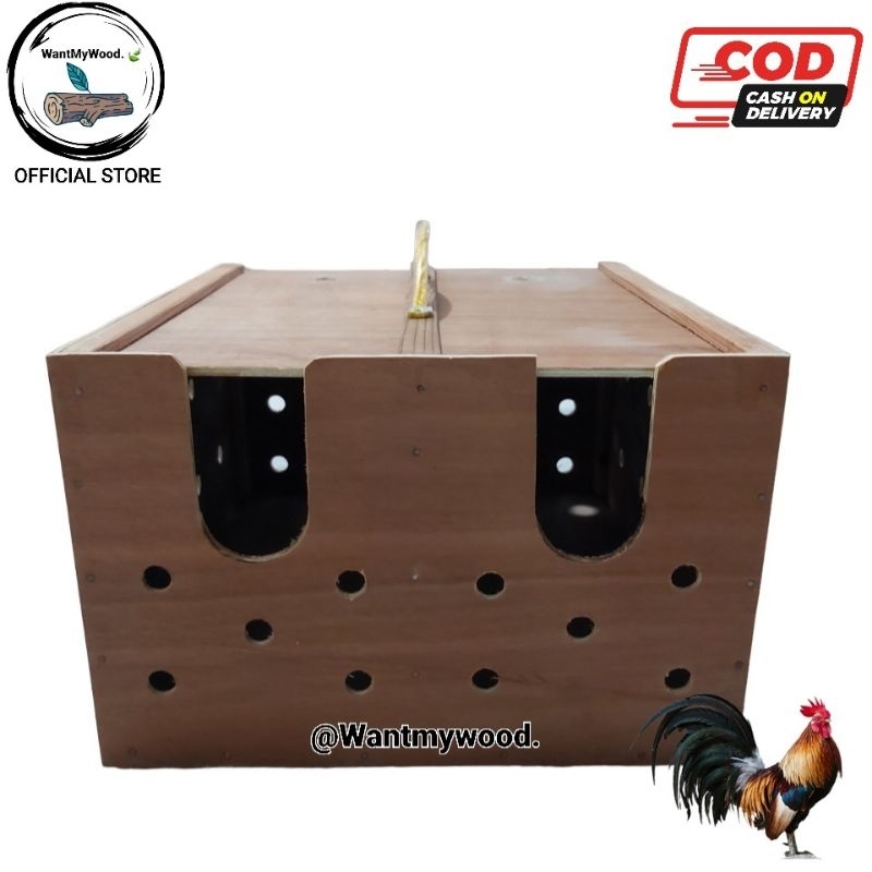 Derby Wooden Box Kulungan ng Manok - SINGLE or DOUBLE | Shopee Philippines