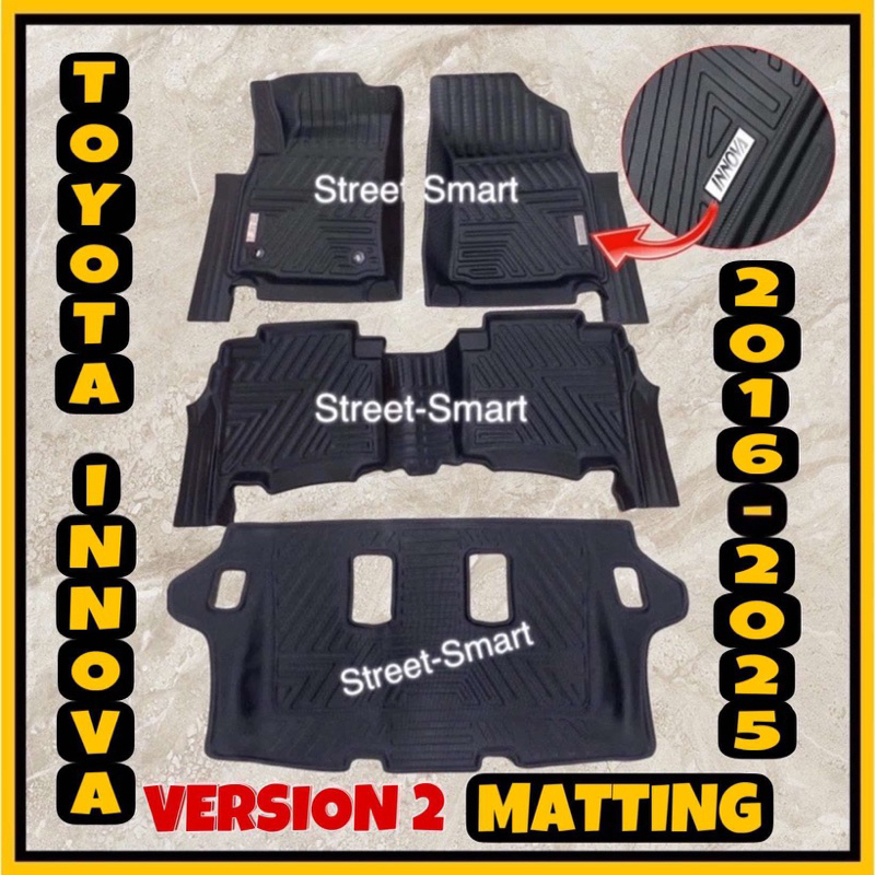 TOYOTA INNOVA 2016 to 2025 VERSION 2 DEEP DISH MATTING | Shopee Philippines
