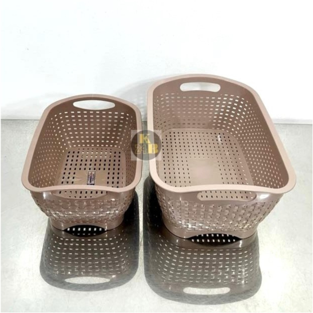 Taray Basket #2415/#2517 Jumbolita Homeware Stackable Rattan Basket (2 ...