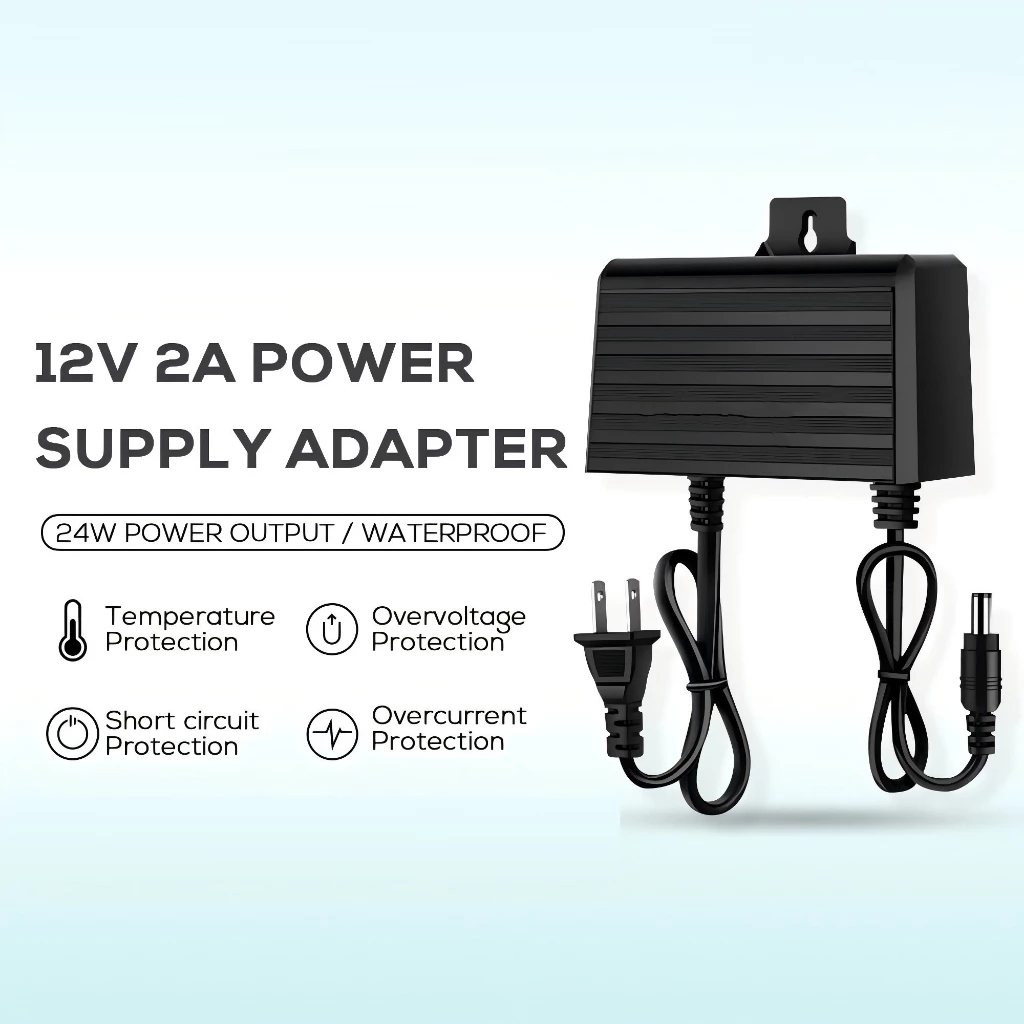 V380 12V 2A Outdoor Waterproof Power Adapter Uninterruptible Power ...