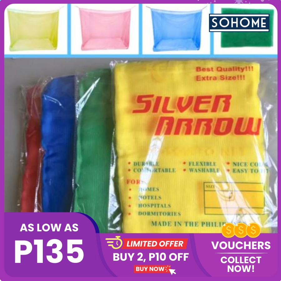 [Kulambo] SOHOME Silver Arrow Nylon Mosquito Net | Single Size, Double ...