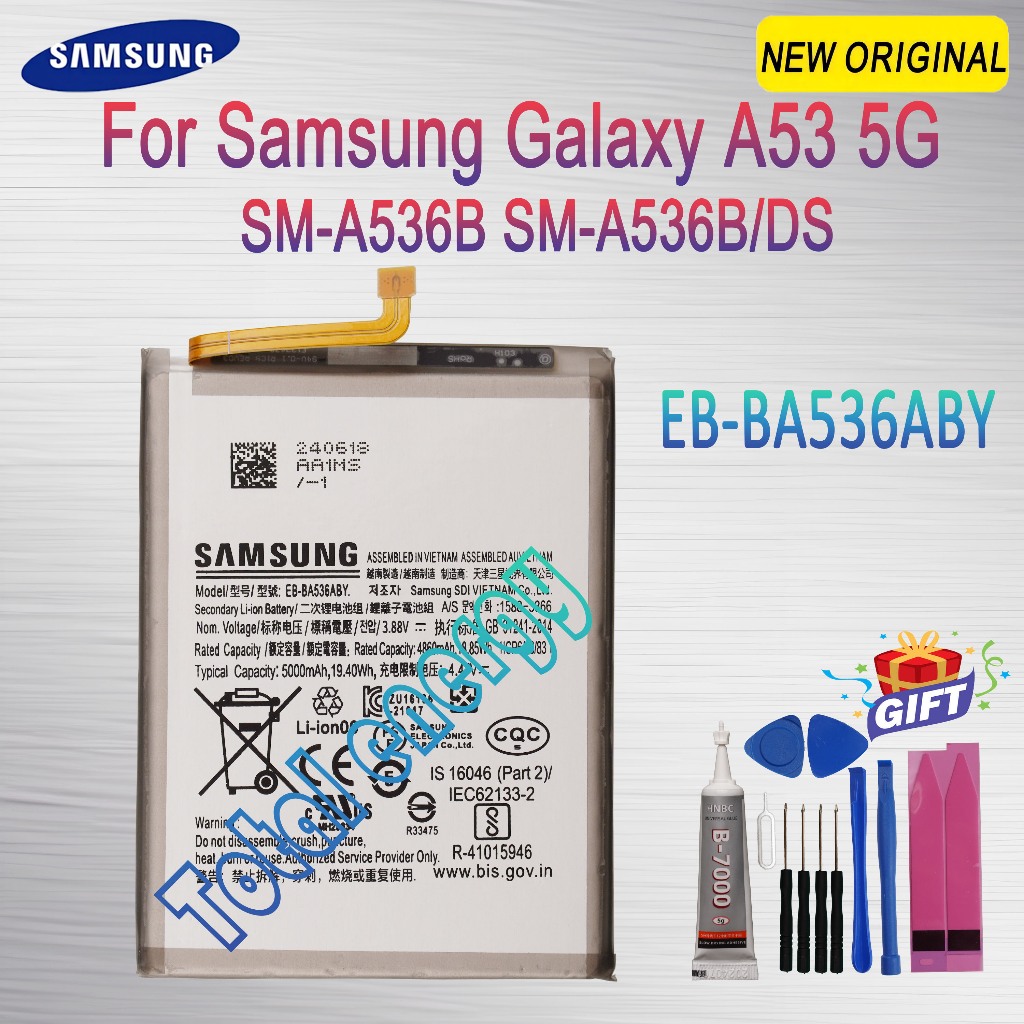 EB-BA536ABY 5000mAh Battery For Samsung Galaxy A53 5G SM-A536B SM-A536B ...