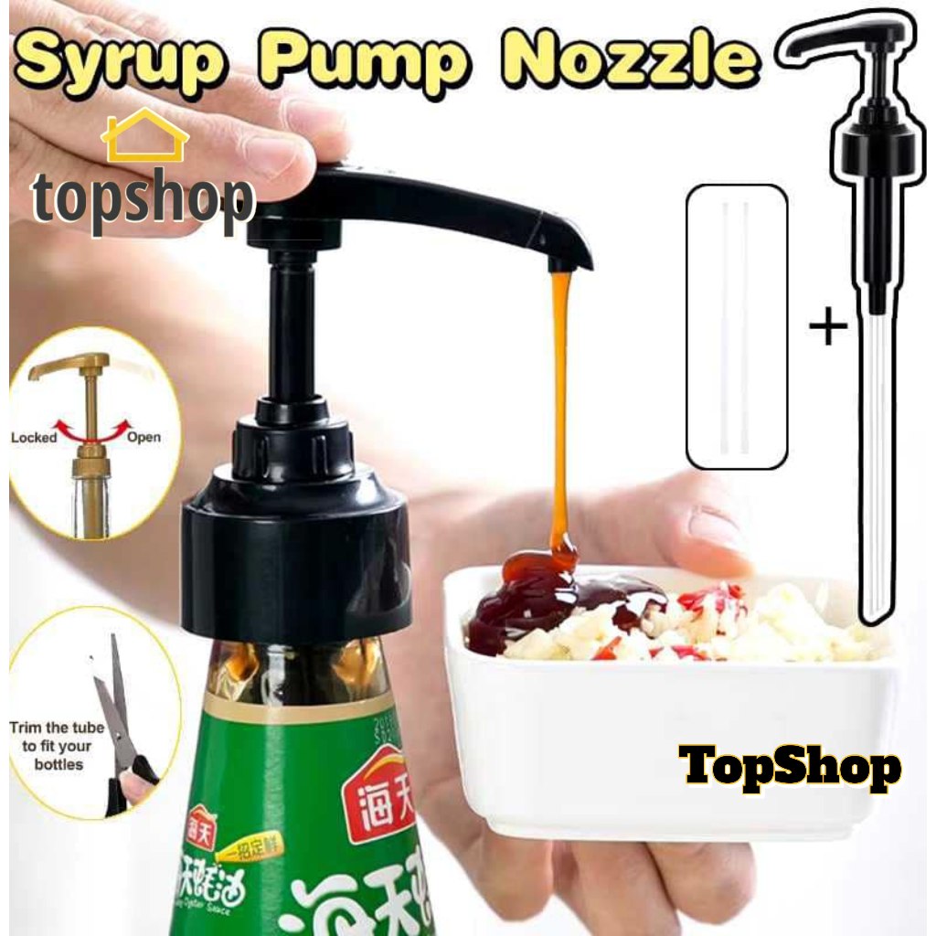 TOPSHOP 1Pc Oyster Sauce Pump Head Pressurized Nozzle Head Syrup Pump ...