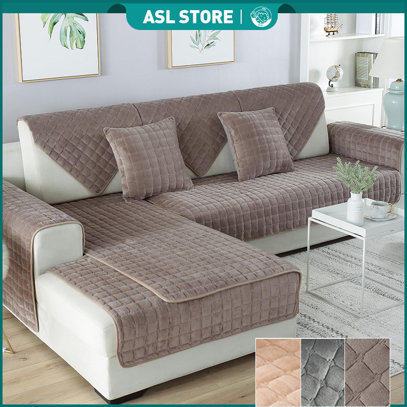 ASL Non-Slip Sofa Cover Sofa Cushion Sofa Set L Shape Sofa Cover Seat ...
