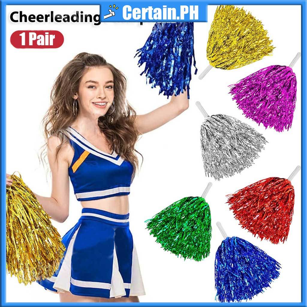 1 Pair Cheering Pompoms 7Colors Available Cheerleaders Pompoms Party ...