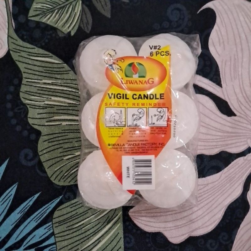 Liwanag Vigil Candle # 2 X6pcs | Shopee Philippines