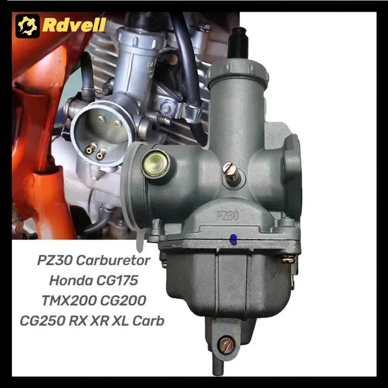 PZ30 Carburetor Honda CG175 / TMX200 CG200 / CG250 RX XR XL Carb 30mm Motorcycle ATV Dirt Bike ...