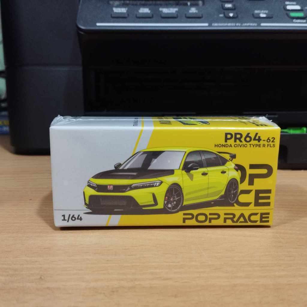 Pop Race PR64-62 Honda Civic Type R FL5 (Yellow) Sealed 1:64 Scale ...