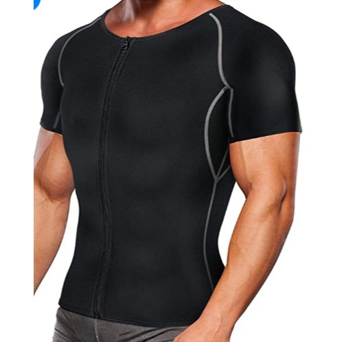 Neoprene Sweat Suit Weight Loss Shirt Men Exercise Clothes Sauna Hot ...