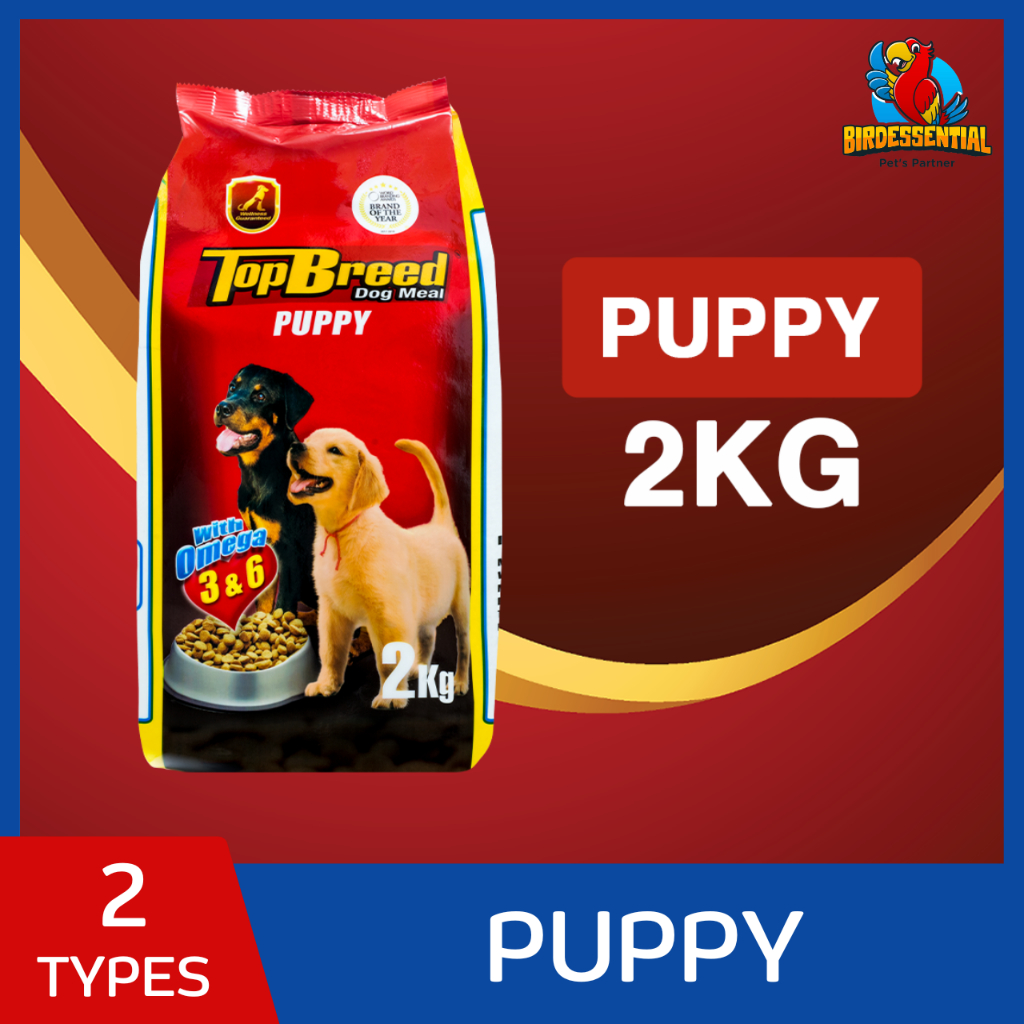Top Breed Dog Meal (2kg & 5kg) Adult/Puppy Dog Dry Food with Omega 3&6 ...