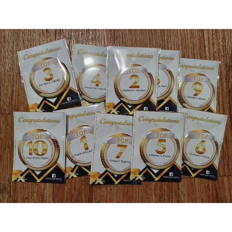 School Button Pin (Customized) | Shopee Philippines